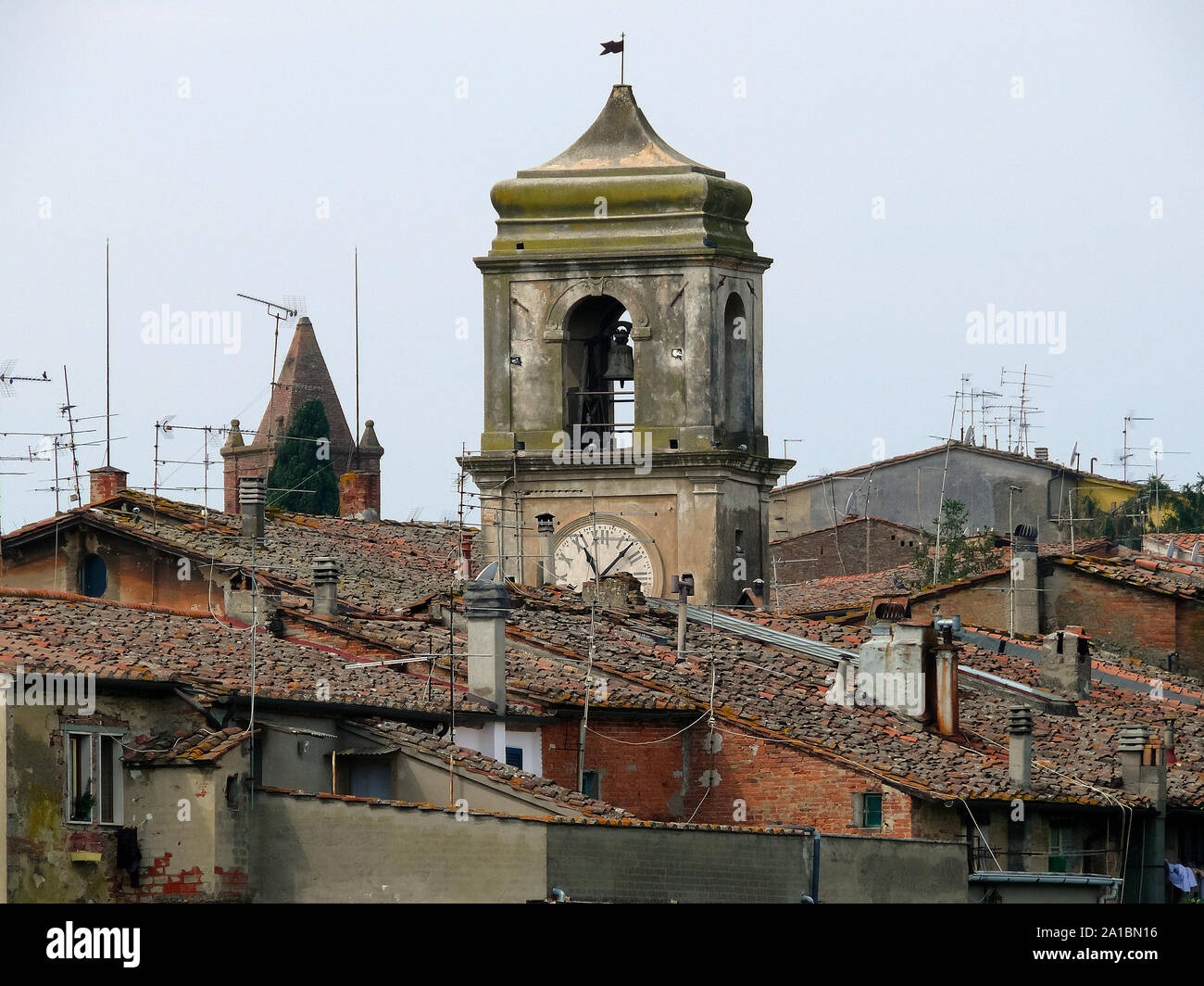 Clock tower, Torre dell'orologio, Palaia, Tuscany, Toscana, Italy ...