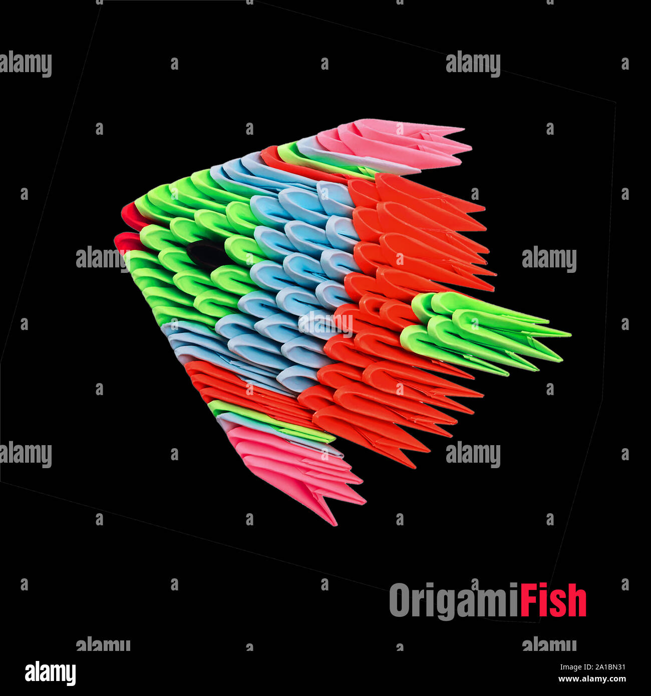 Origami tropical fish Stock Photo - Alamy