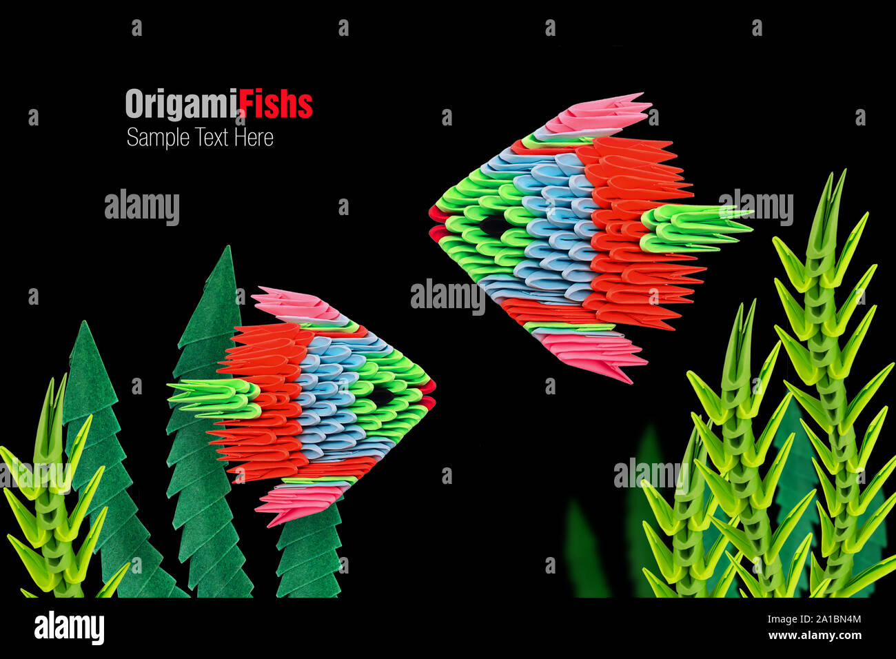 Origami tropical fish Stock Photo - Alamy