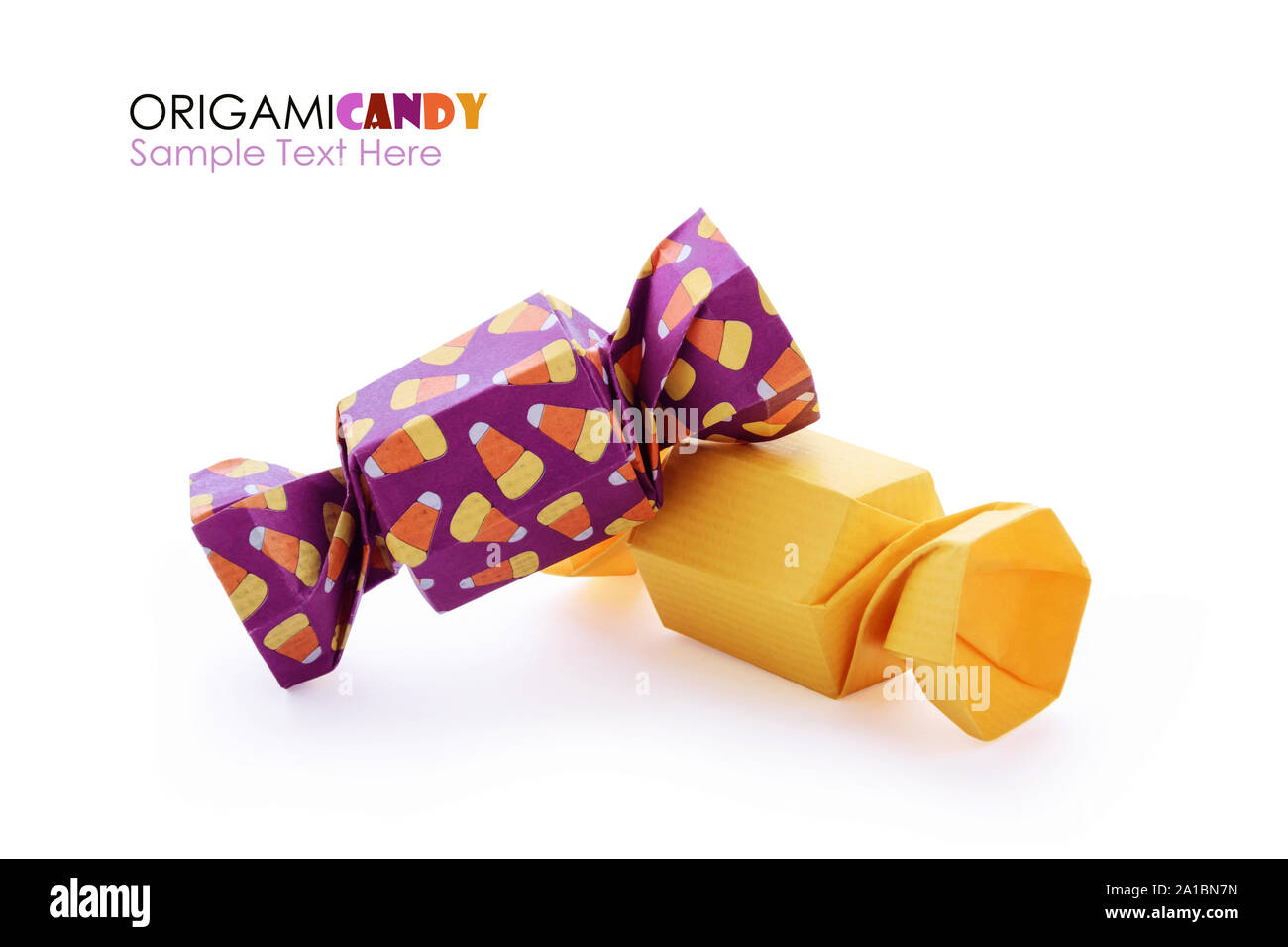 Origami candy group Stock Photo - Alamy