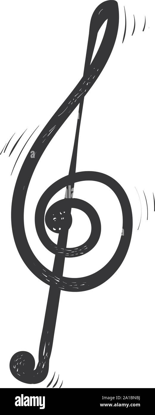 Music note, illustration, vector on white background Stock Vector Image ...
