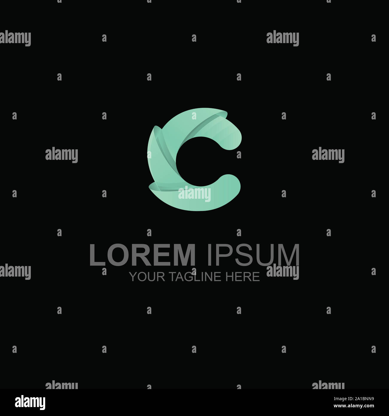 infinity c Letter Logo design template Stock Photo - Alamy