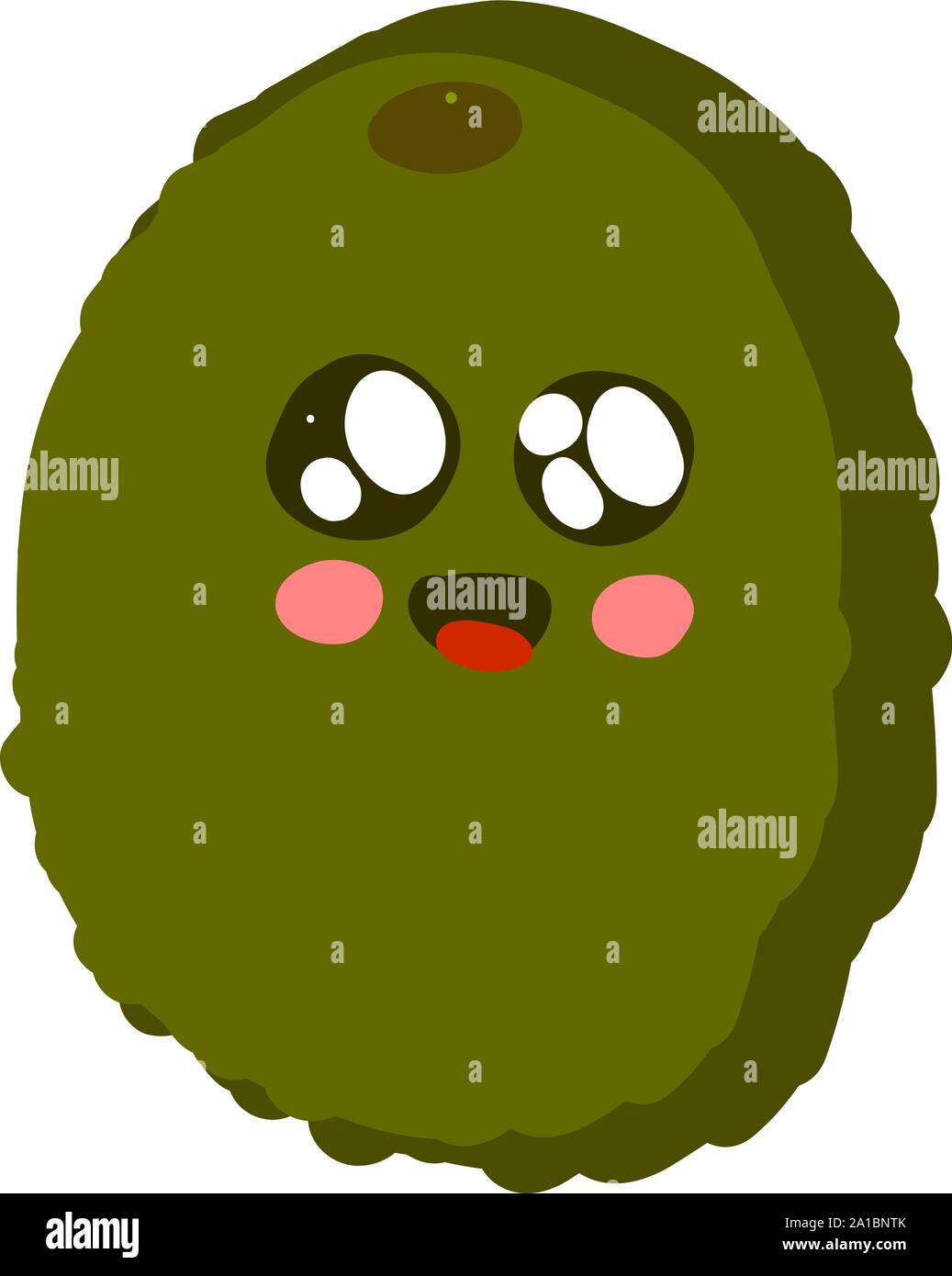 Cute kiwi, illustration, vector on white background Stock Vector Image ...