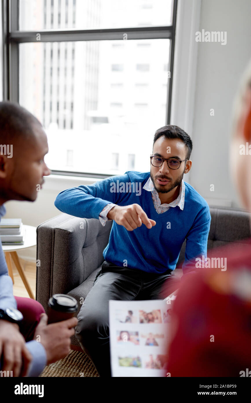 Indian team meeting hi-res stock photography and images - Alamy