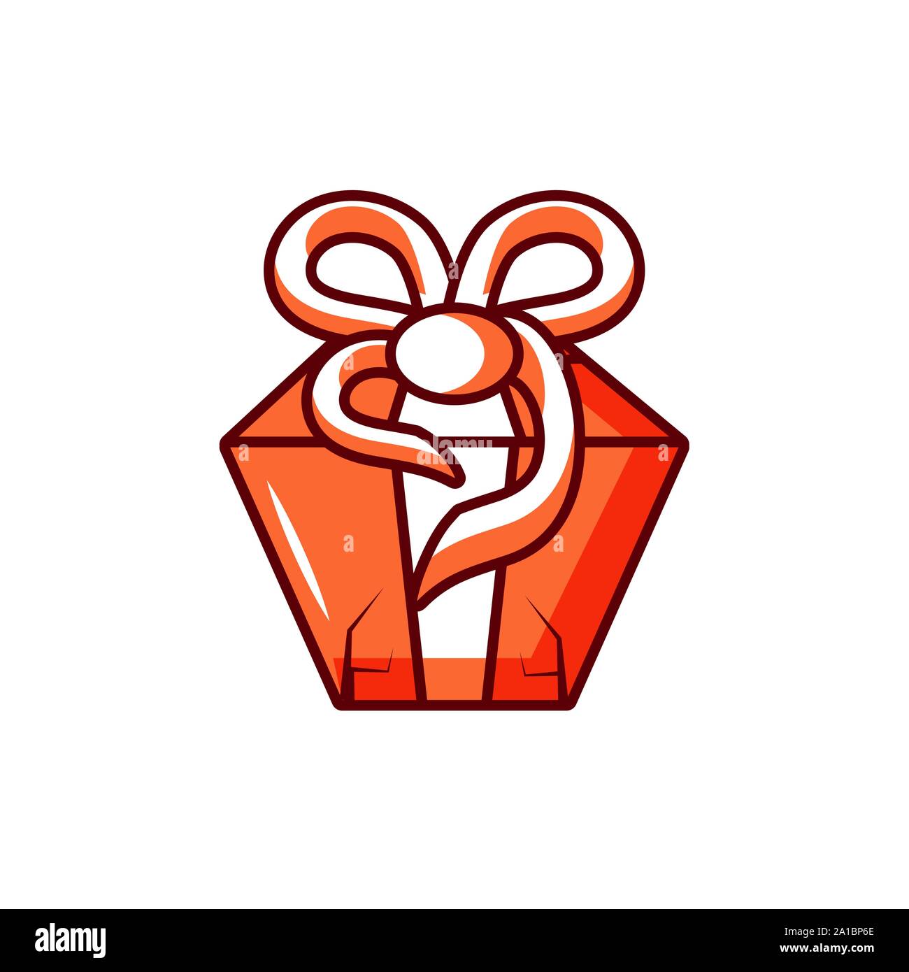 gift box with ribbon on white background vector illustration desing ...