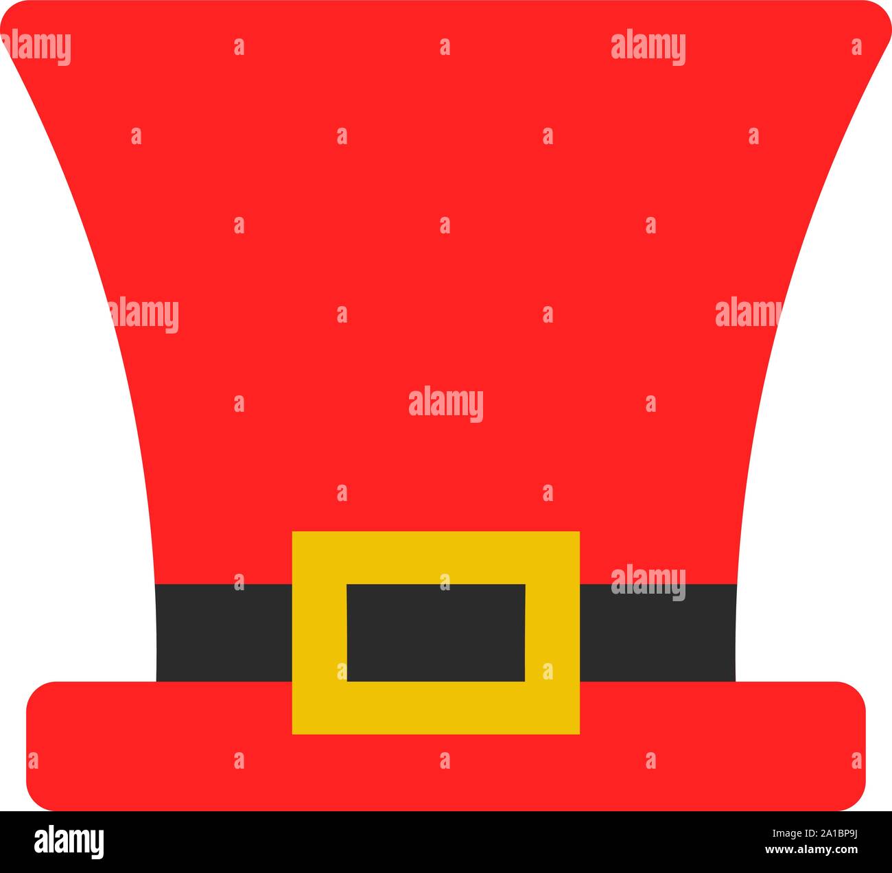 Big red hat, illustration, vector on white background Stock Vector ...