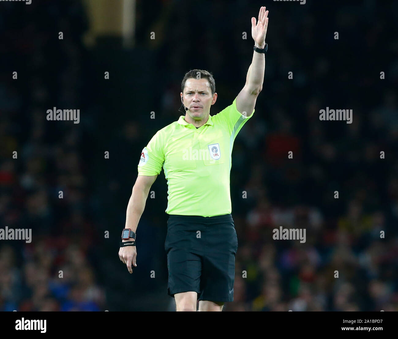 LONDON, United Kingdom, SEPTEMBER 24 Referee Darren England during ...