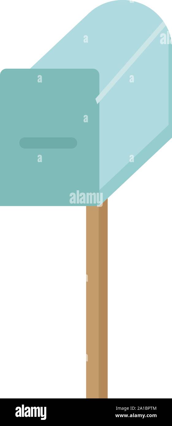 Post box, illustration, vector on white background Stock Vector Image ...