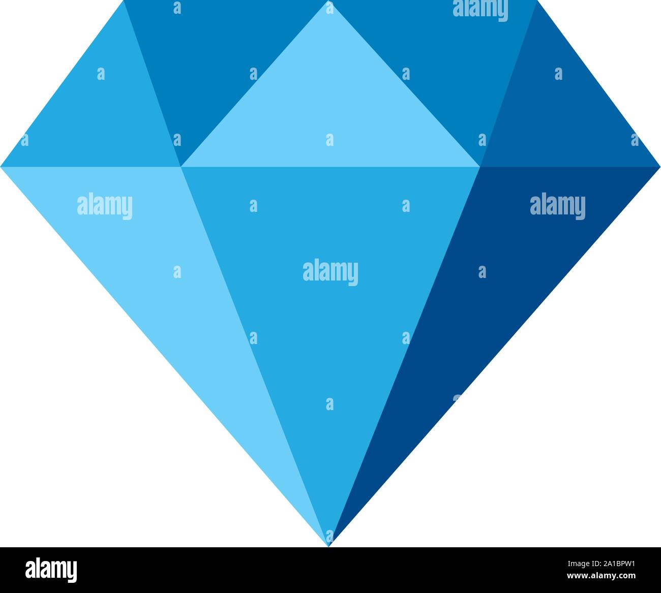 Diamond, illustration, vector on white background Stock Vector Image ...