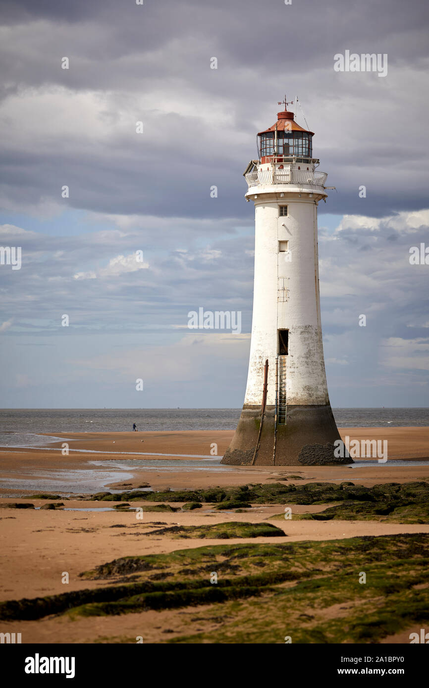 tied out New Brighton beach Wallasey landmark decommissioned lighthouse ...