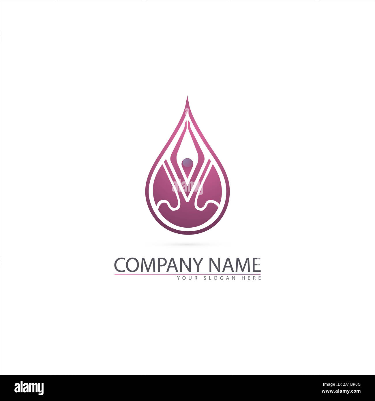 Yoga logo hi-res stock photography and images - Alamy