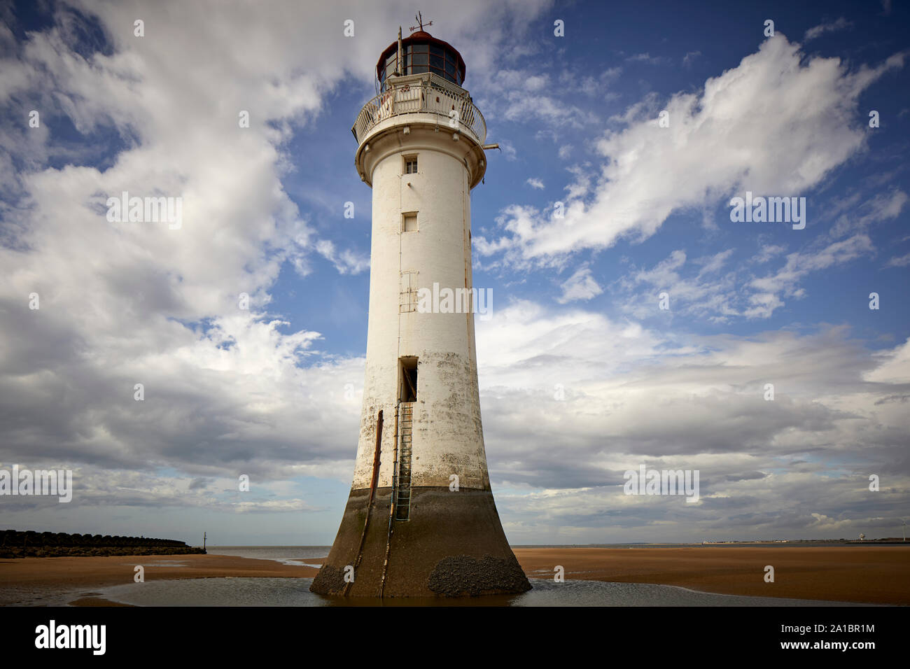 tied out New Brighton beach Wallasey landmark decommissioned lighthouse ...