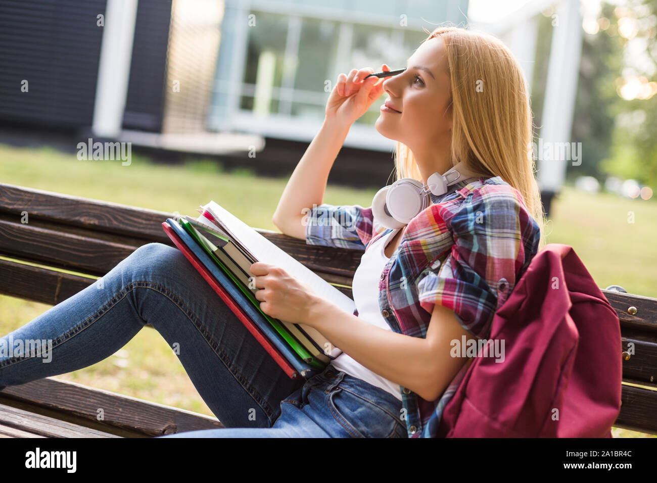 Female student studying spending hi-res stock photography and images ...