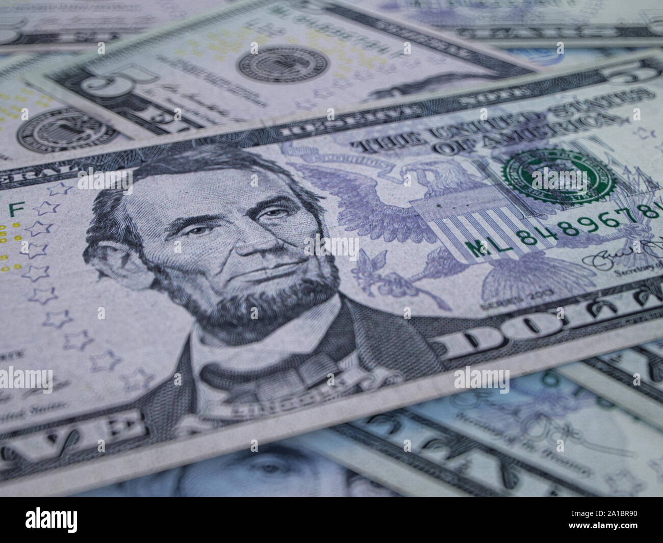 American currency background. Dollars of United States of America. US ...