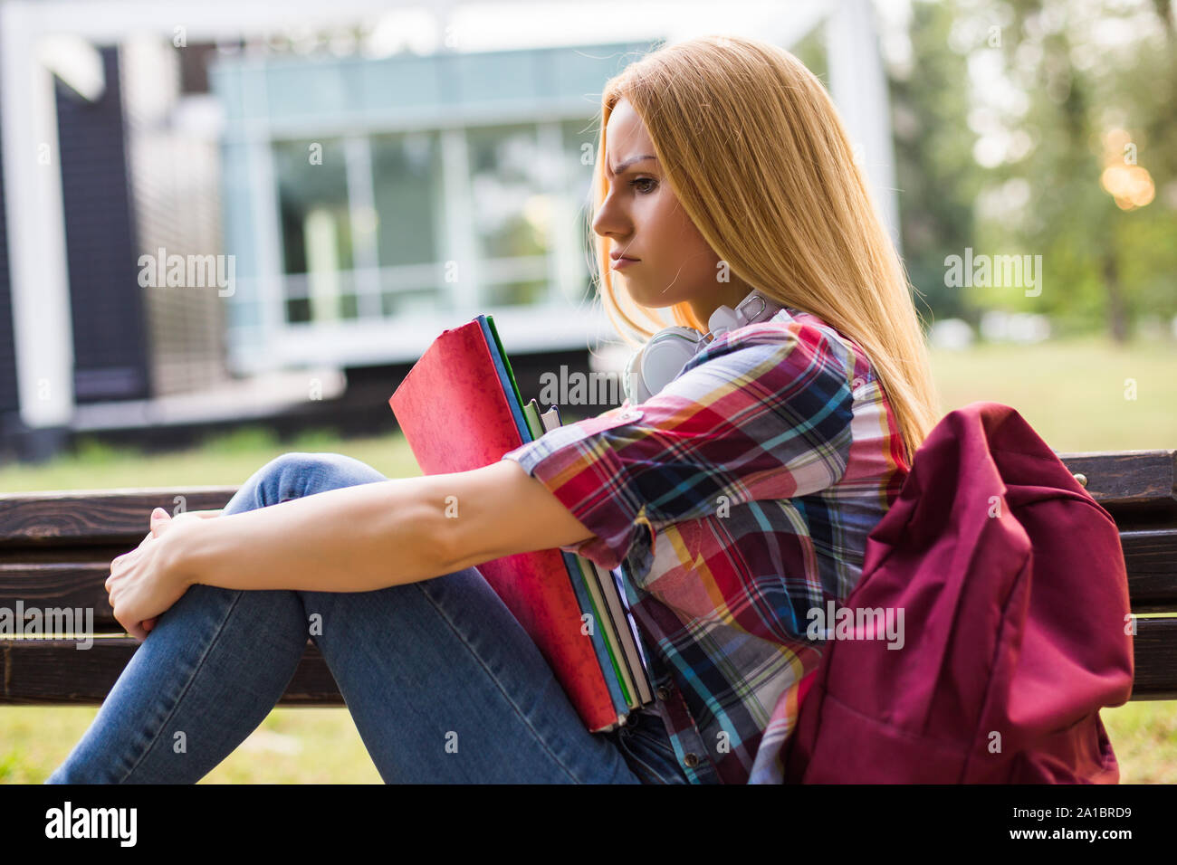 Angry female student hi-res stock photography and images - Alamy