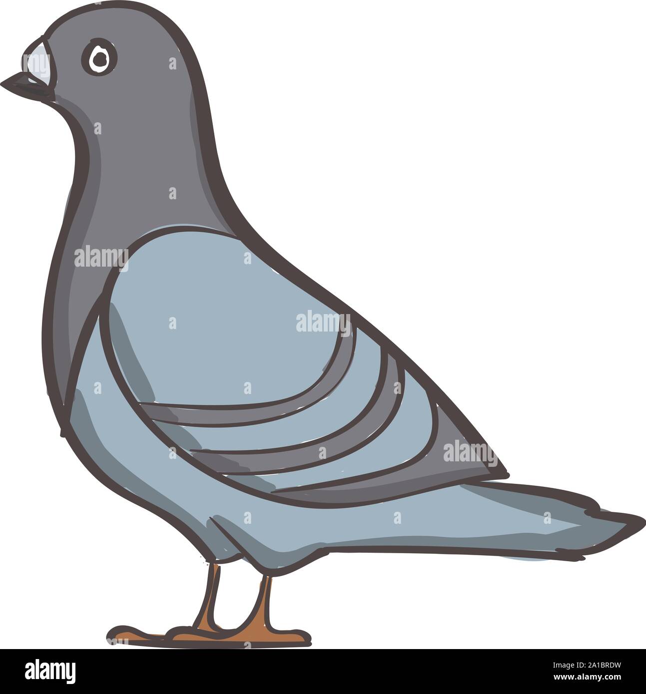 The beautiful dove was standing Stock Vector Images - Alamy