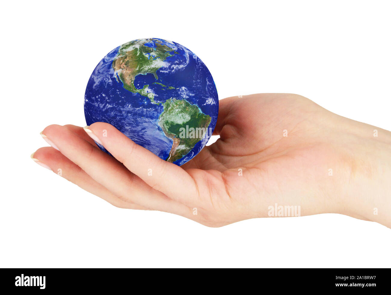 Human hand holding the planet earth hi-res stock photography and images ...