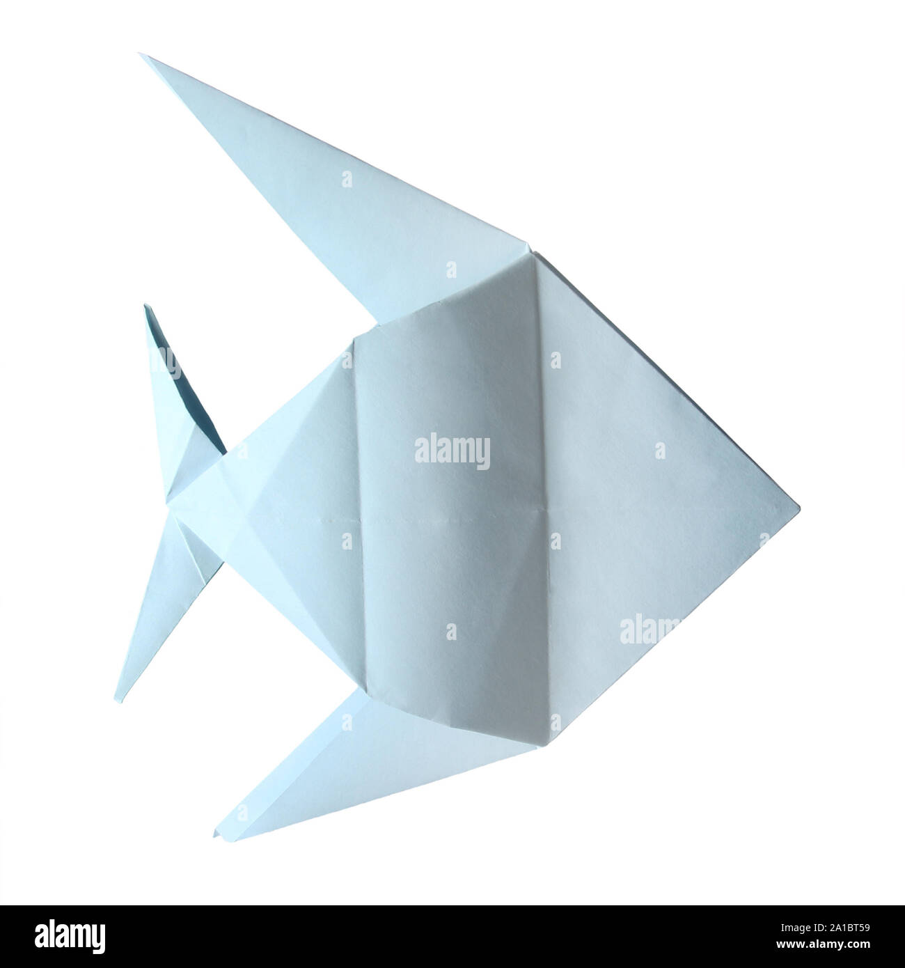 origami blue tropical fish Stock Photo - Alamy