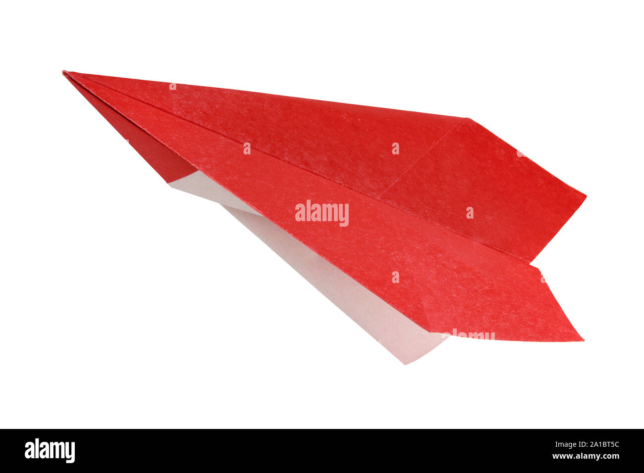 Red origami airplane Stock Photo - Alamy