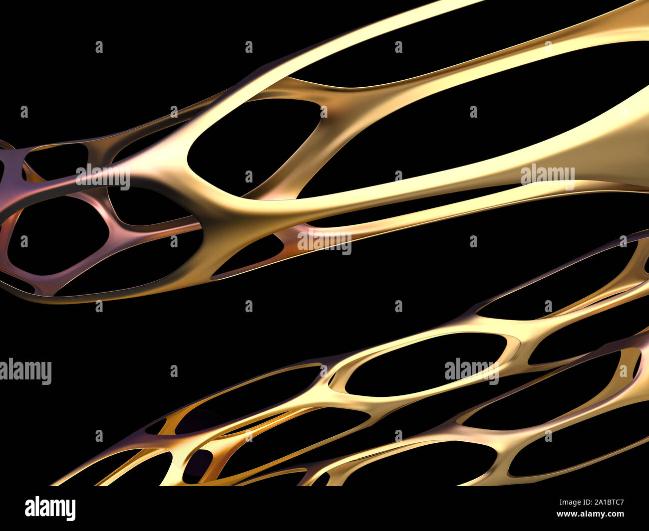 golden abstract bionic fiber Stock Photo - Alamy