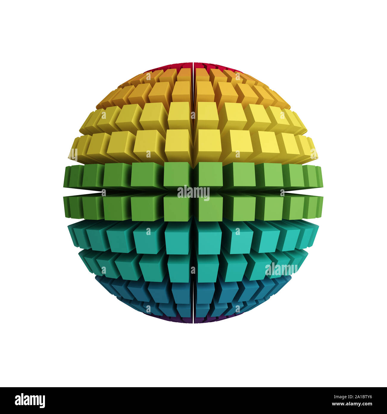3d rainbow sphere Stock Photo - Alamy