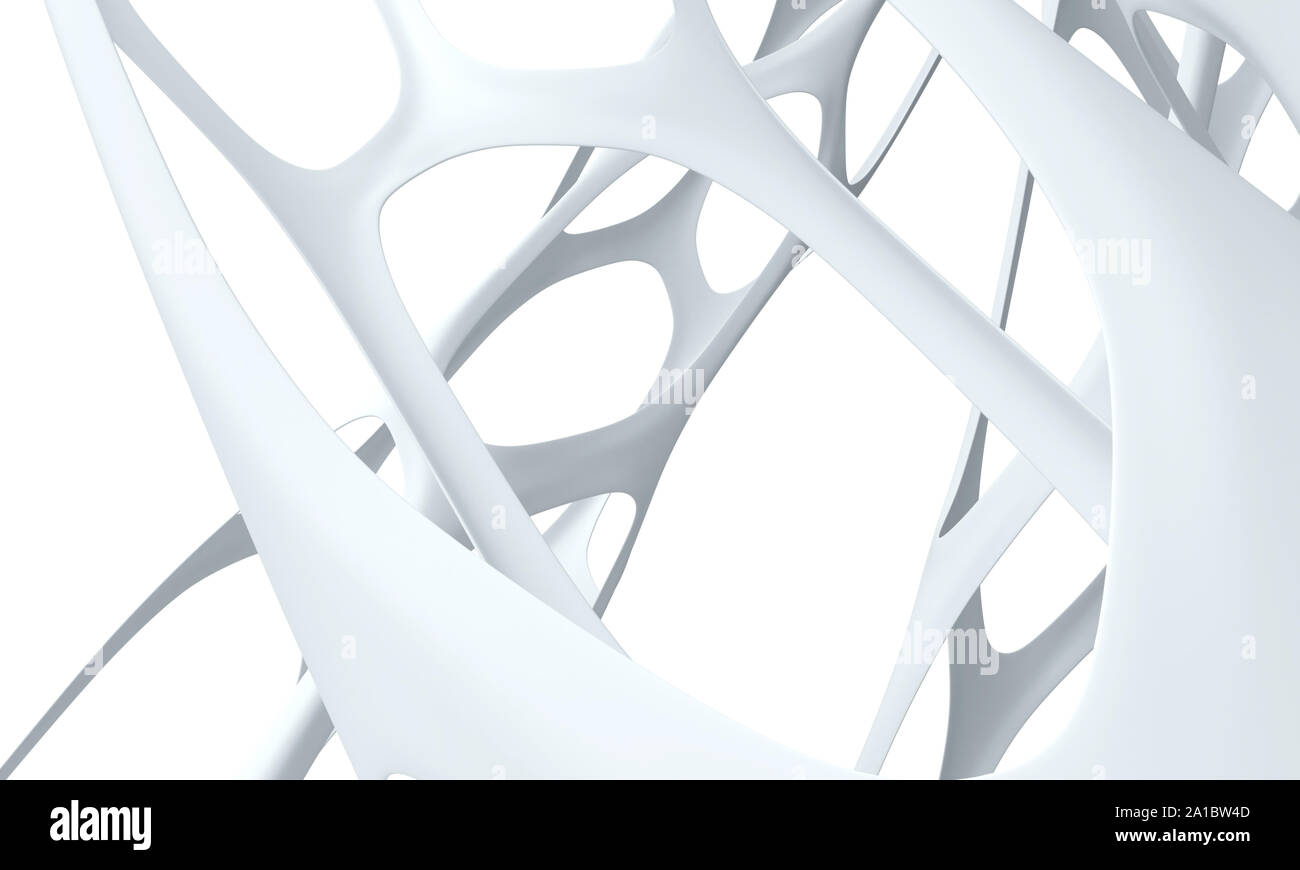 3d bionic white background Stock Photo - Alamy