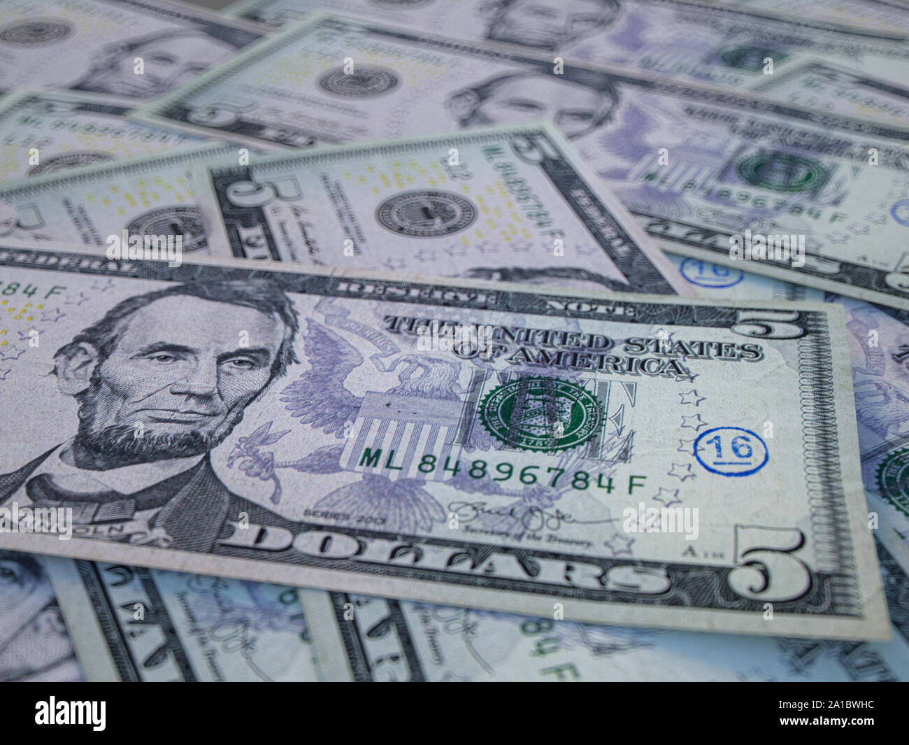 American currency background. Dollars of United States of America. US ...