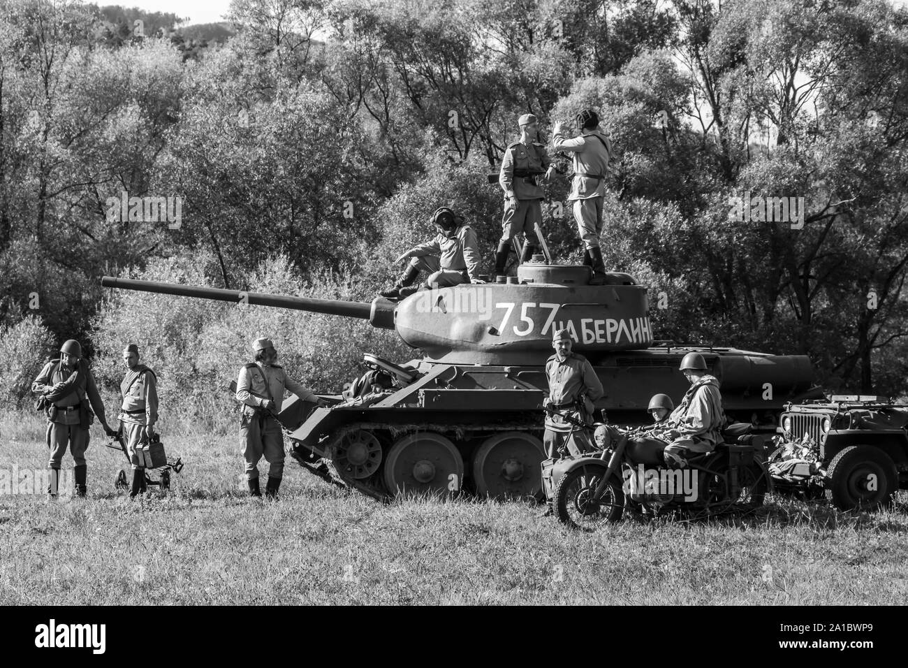Historical tank car Black and White Stock Photos & Images - Alamy