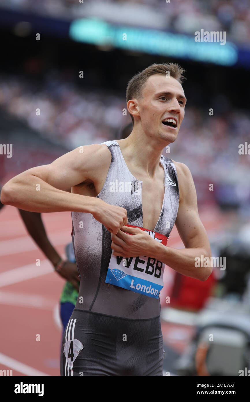 Jamie WEBB of Great Britain in the mens 800 metres at the 2019 ...