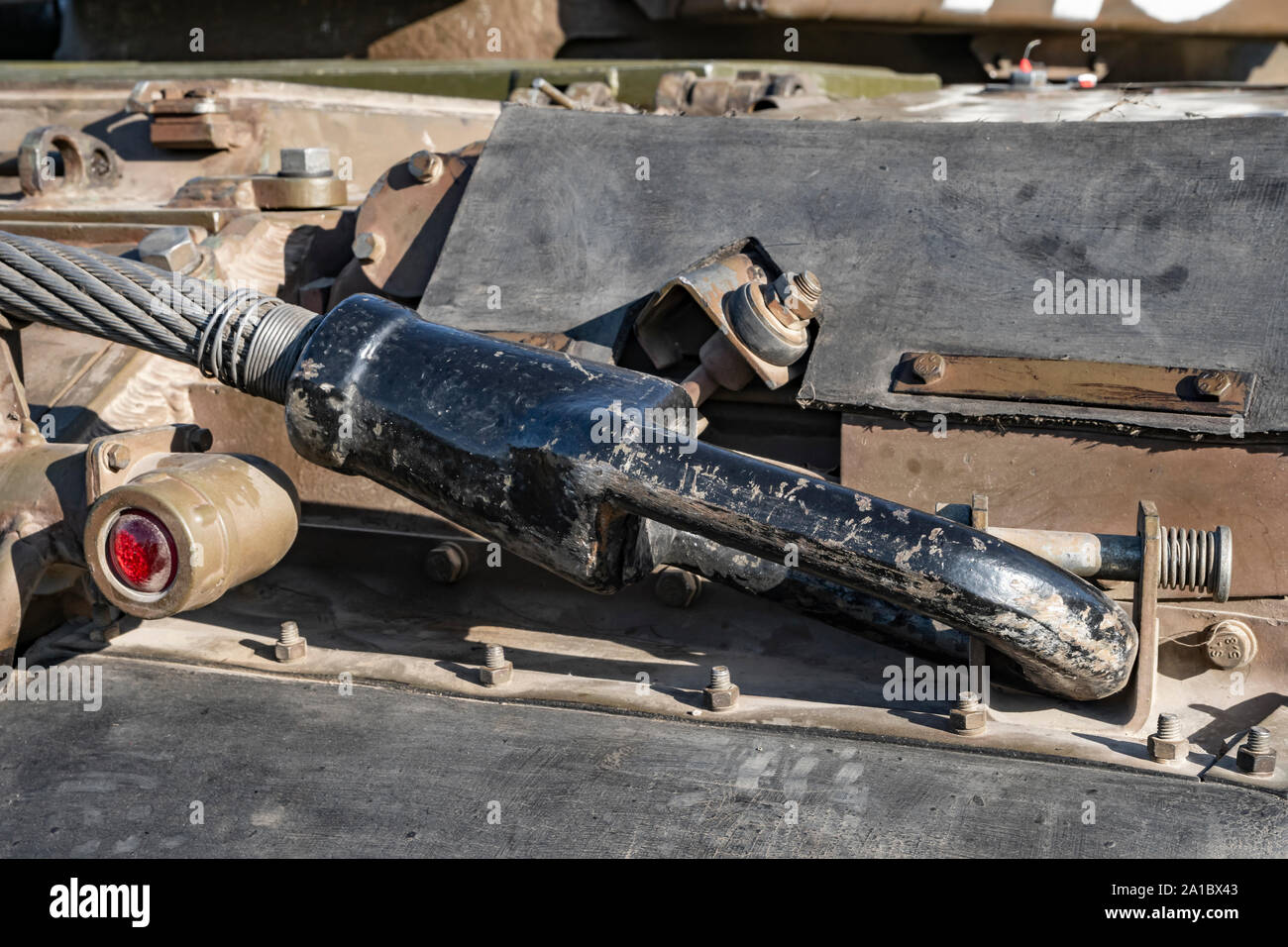 T-72 tank rope hook .Historical staging of "Karpaty 1944" in ...