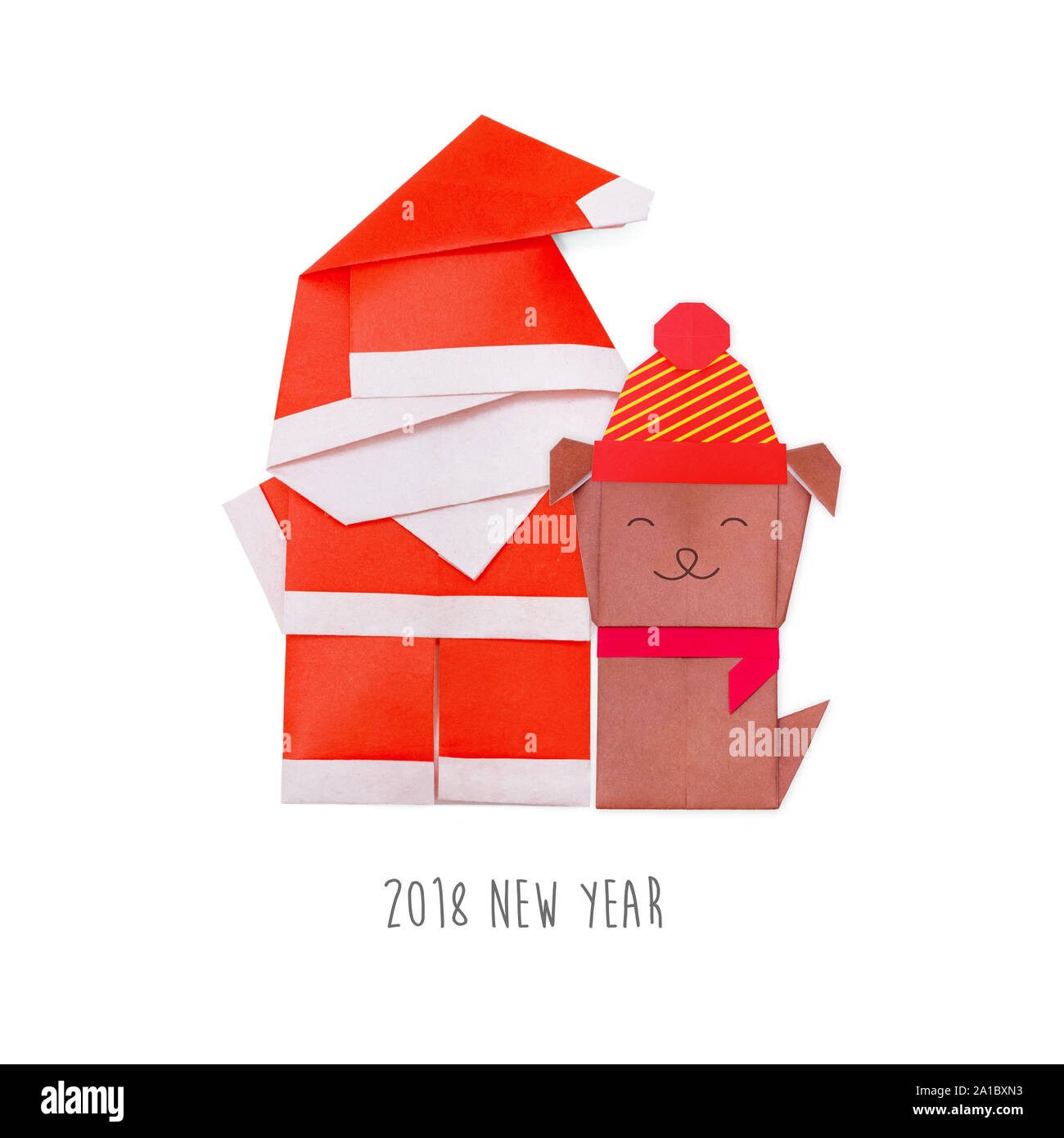 Origami santa claus hat hi-res stock photography and images - Alamy