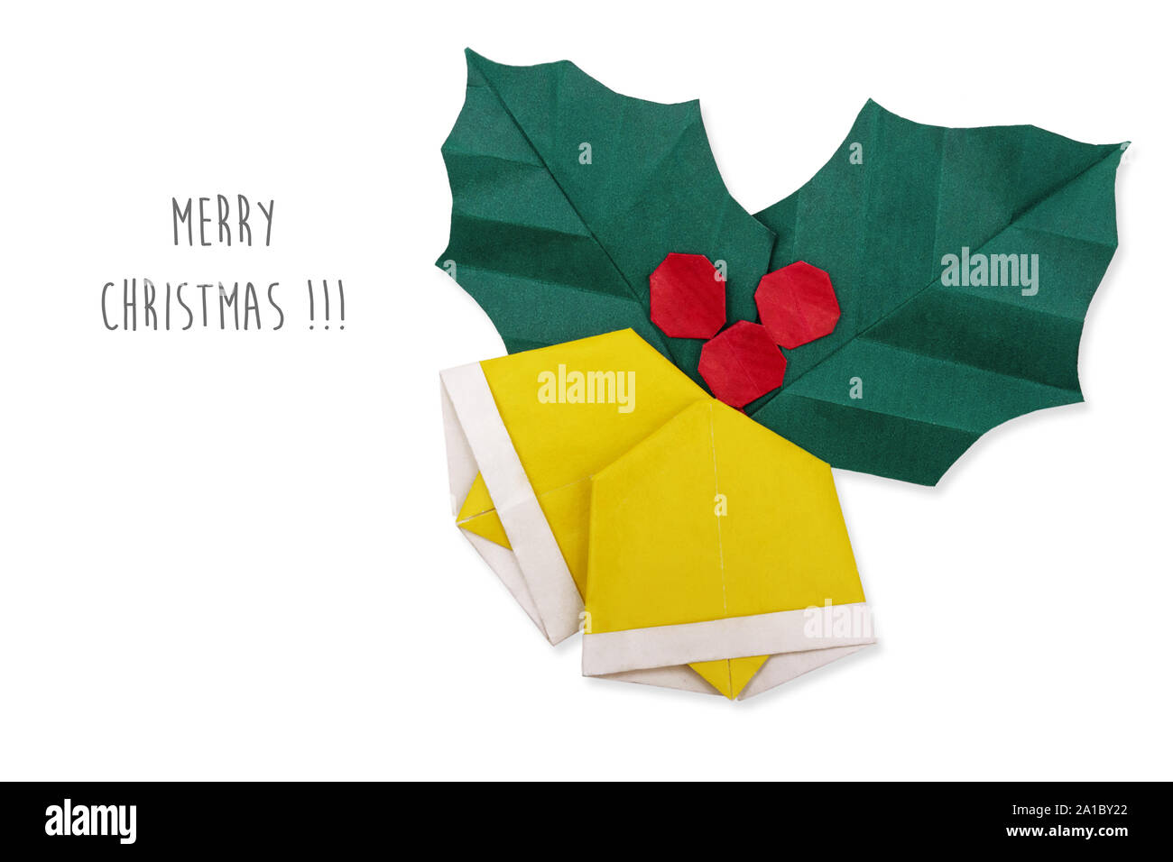 Lettering merry christmas happy Cut Out Stock Images & Pictures - Alamy