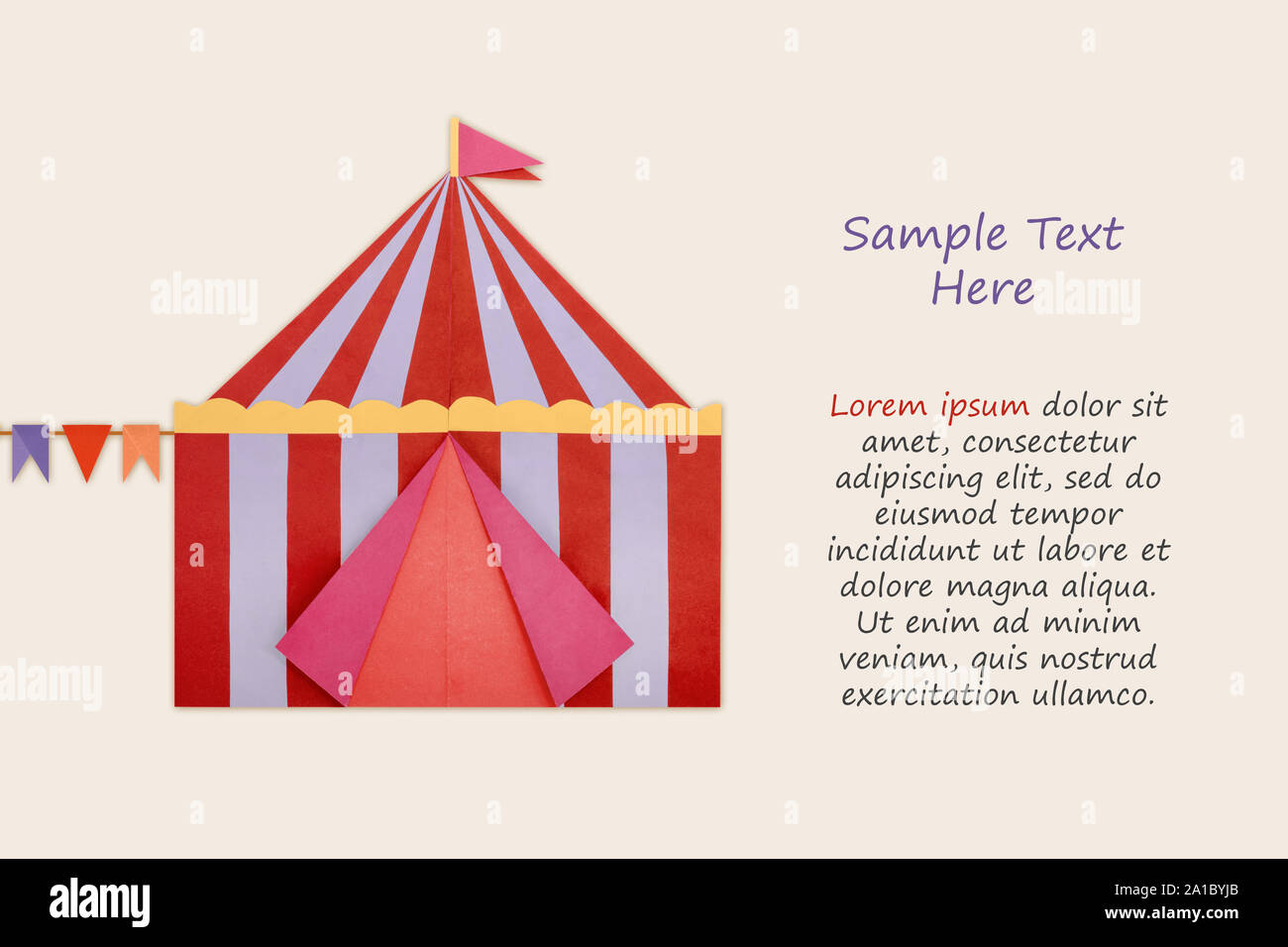 Circus Tent origami paper Stock Photo - Alamy