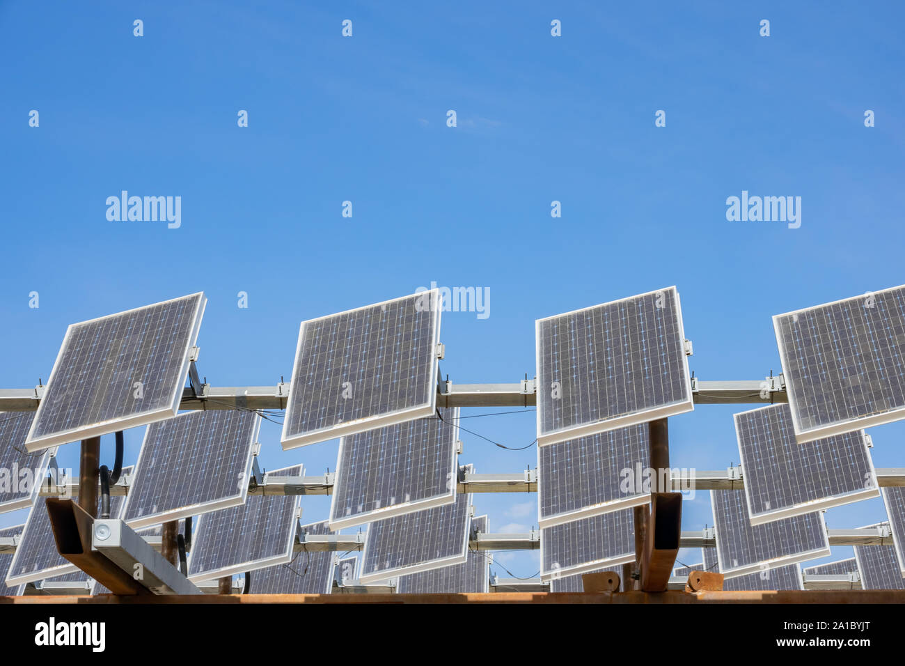 Solar Panel installed on a parking structure roof at Nevada Stock Photo - Alamy