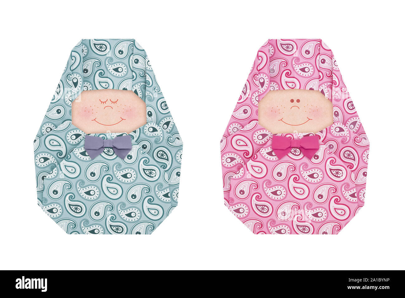 Origami newborn in Swaddle Stock Photo - Alamy