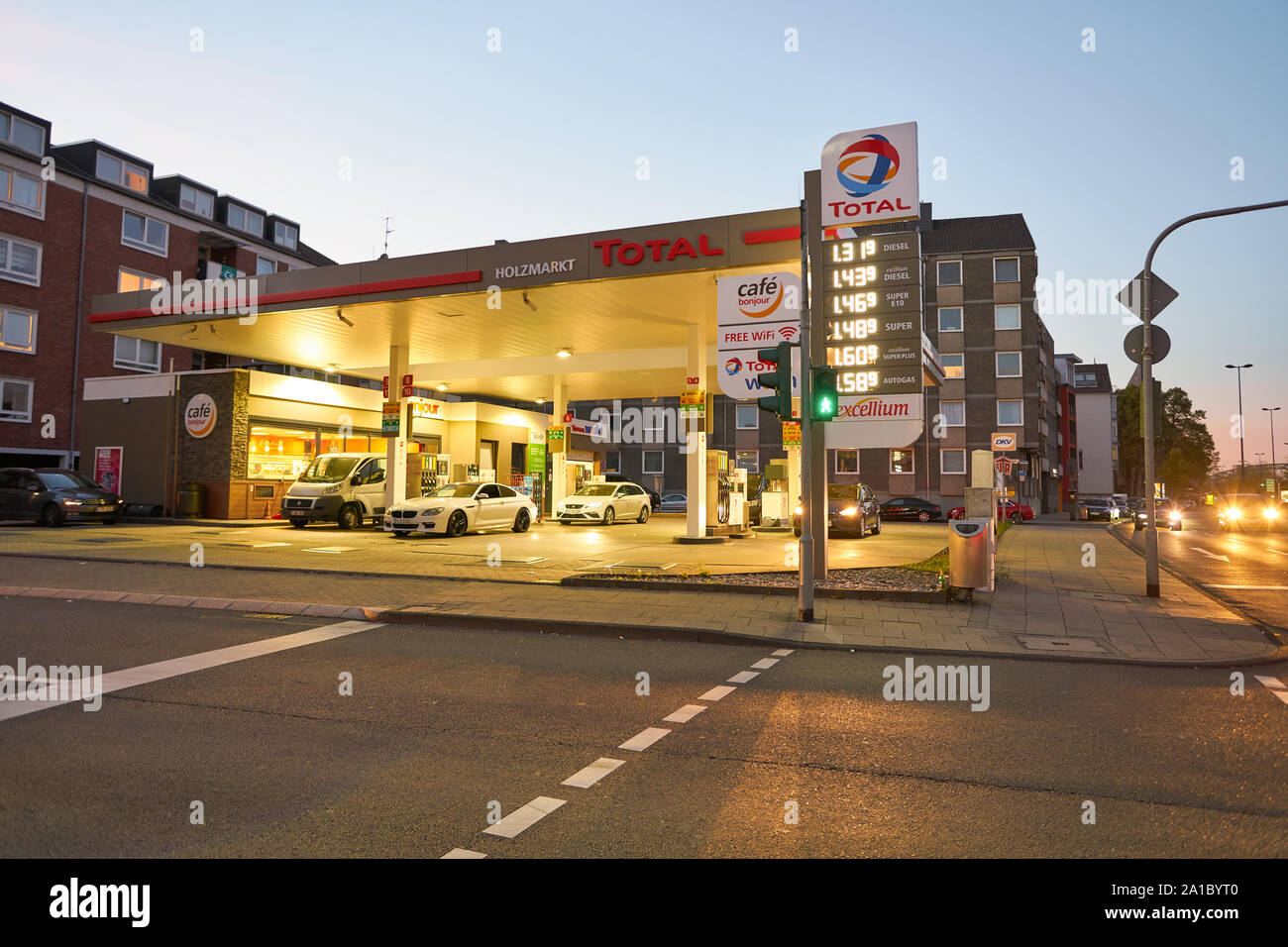 Total filling station hi-res stock photography and images - Alamy