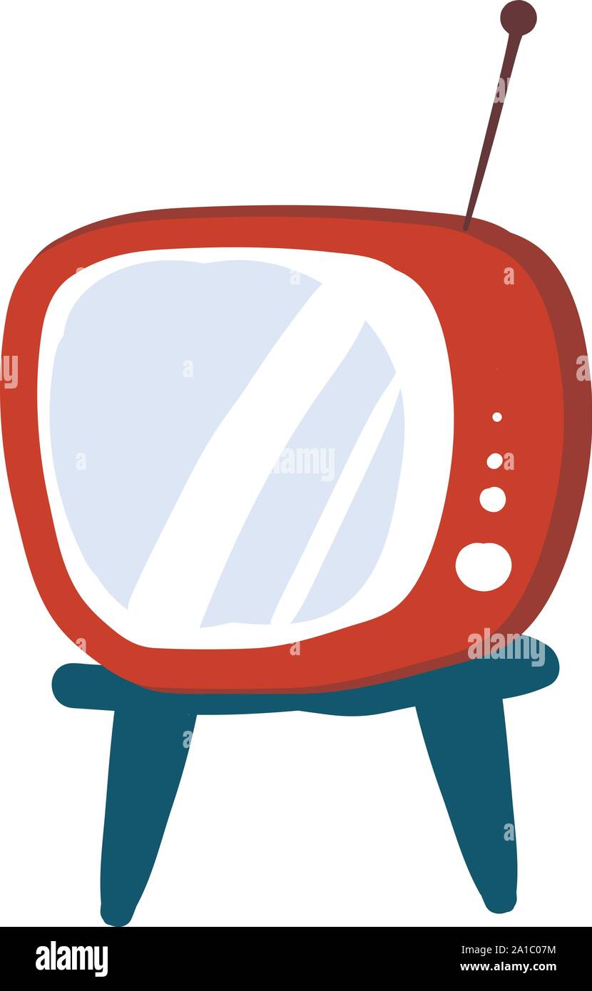 Cartoon illustration retro television set Cut Out Stock Images ...