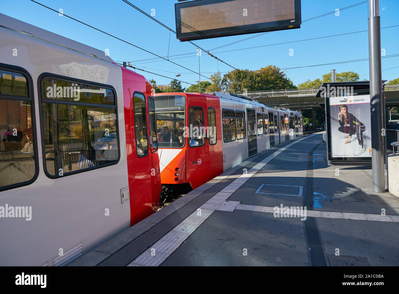 COLOGNE, GERMANY - CIRCA SEPTEMBER, 2019: tramway platform in Cologne ...