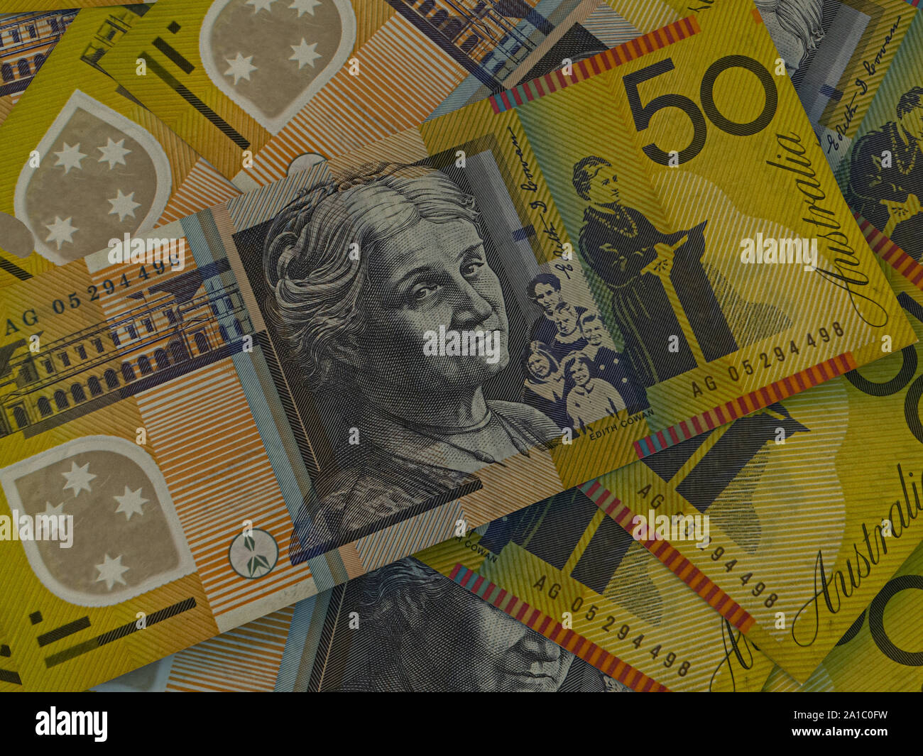 Money of Australia, background. Macro shot Stock Photo - Alamy