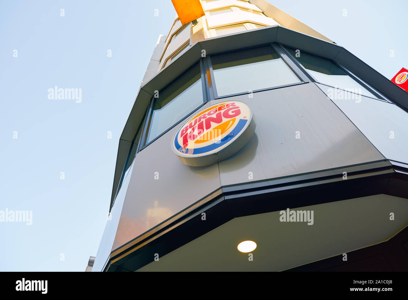 COLOGNE, GERMANY - CIRCA SEPTEMBER, 2018: Burger King sing on a ...