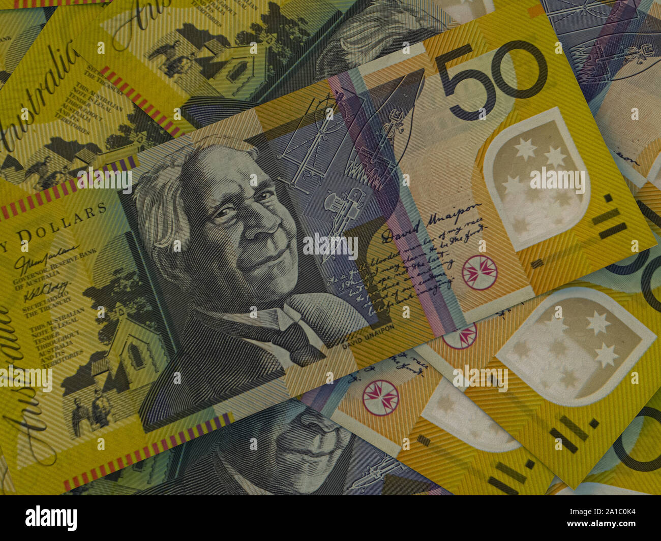 Money of Australia, background. Macro shot Stock Photo - Alamy