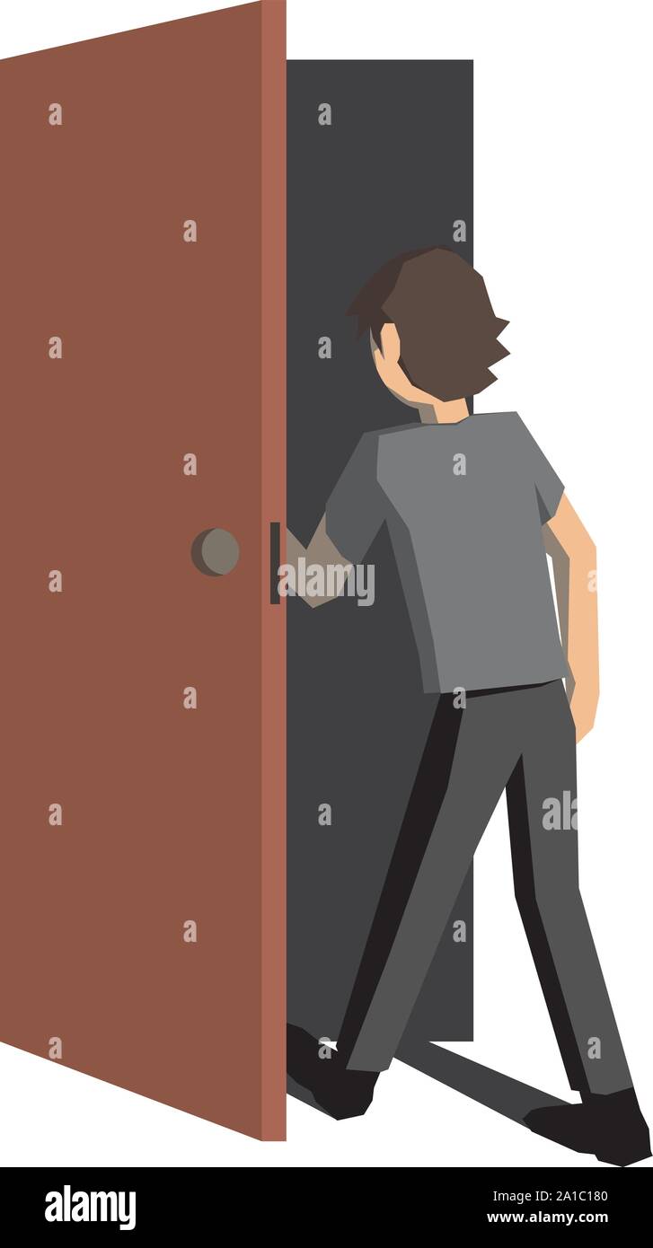 Opening The Door Clipart