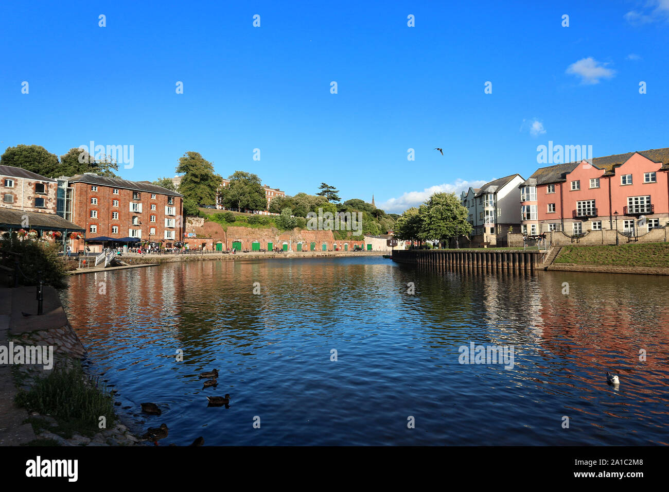 River Exe in Exeter Stock Photo - Alamy