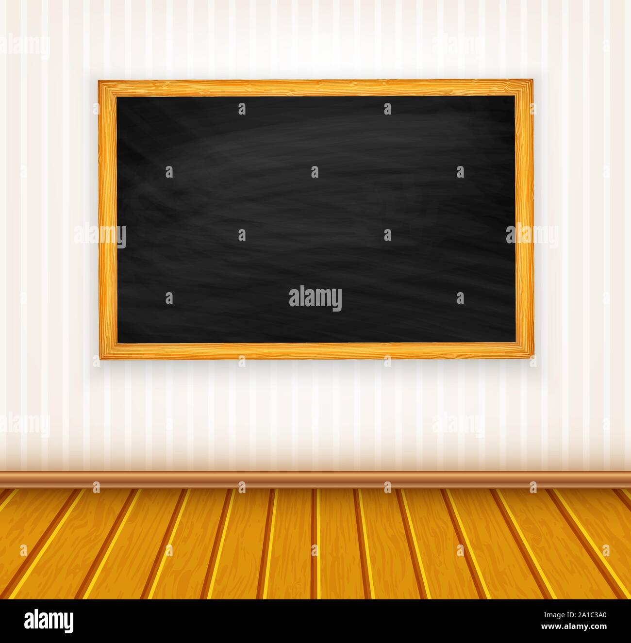 Vector background with blackboard on wall Stock Vector Image & Art - Alamy