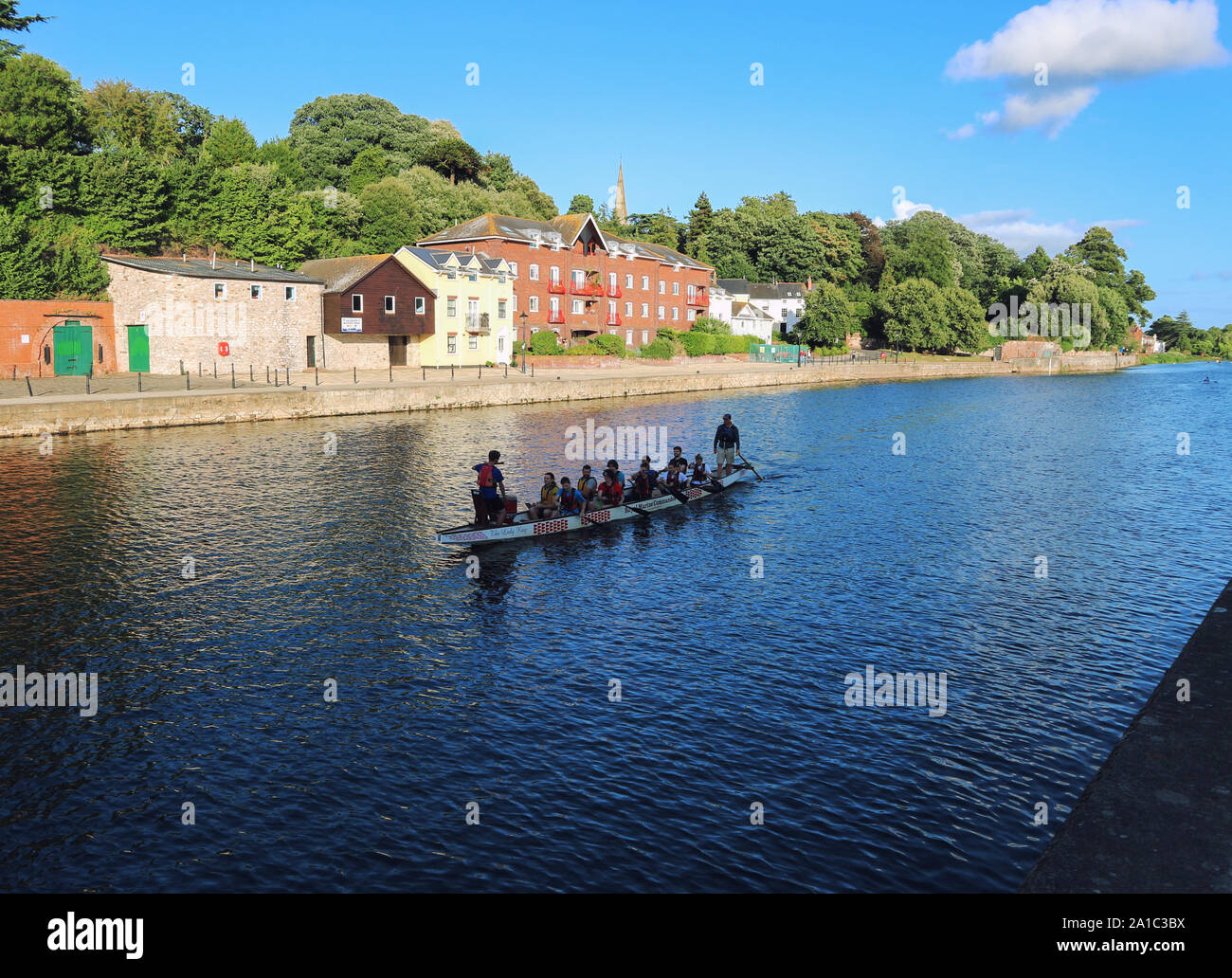 River Exe rowing boats Stock Photo - Alamy
