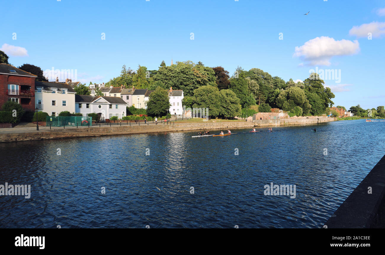 River Exe rowing boats Stock Photo - Alamy