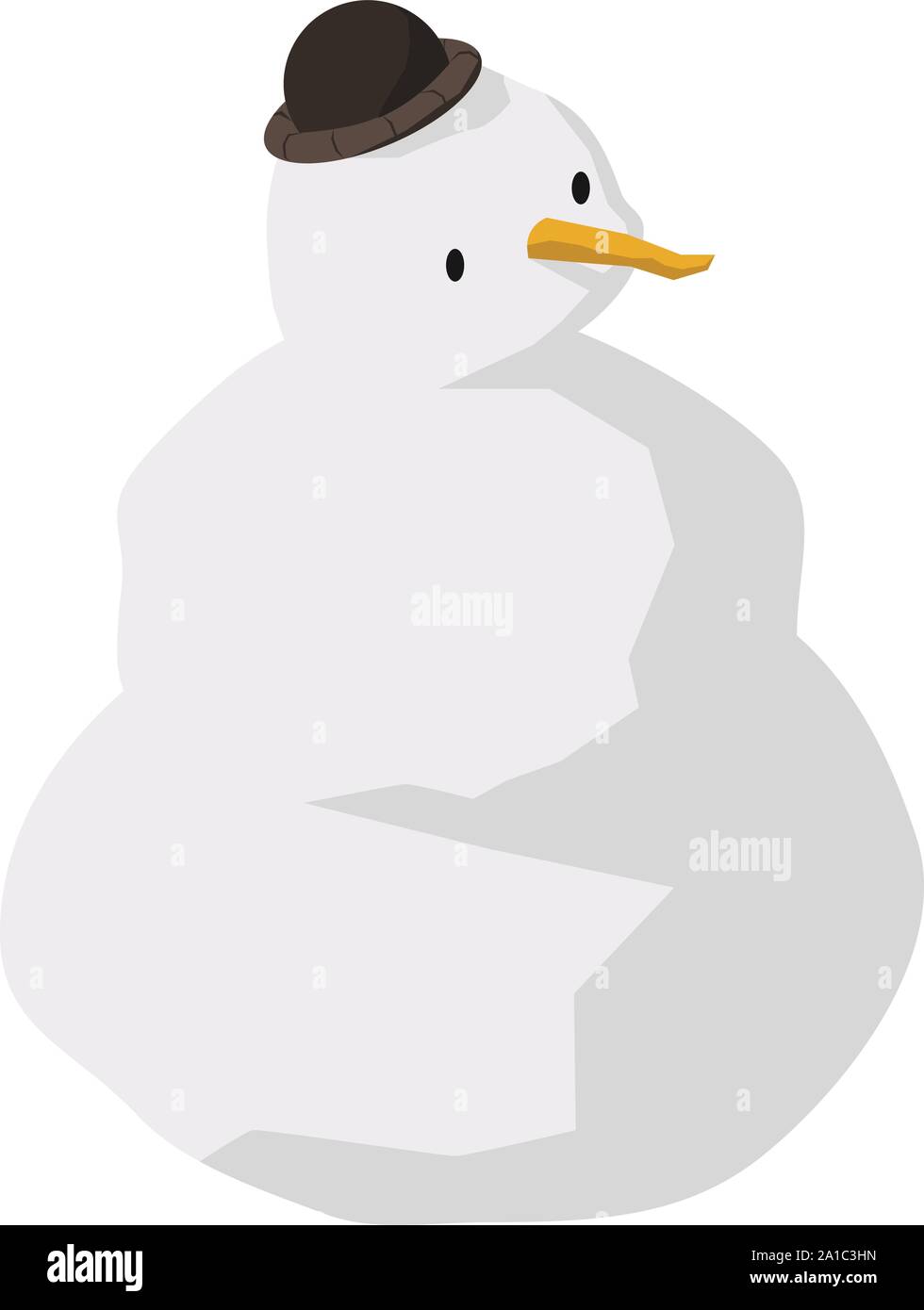 Snowman illustration Stock Vector Images - Alamy