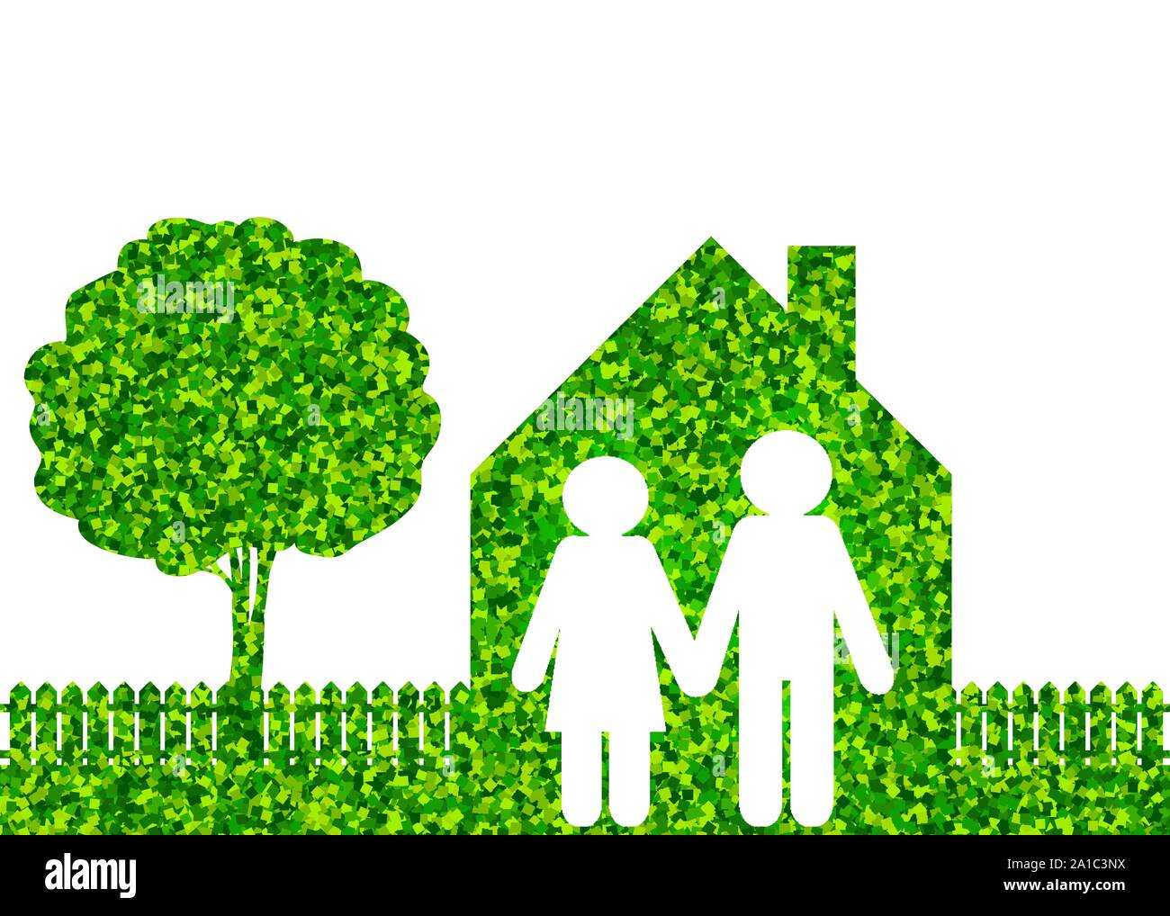 Happy family concept vector background Stock Vector Image & Art - Alamy