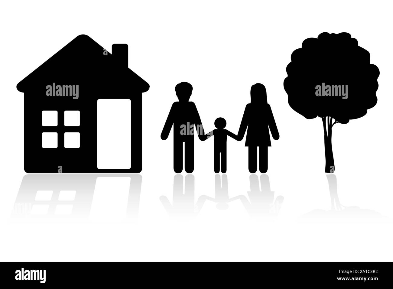 Happy family concept vector background Stock Vector Image & Art - Alamy