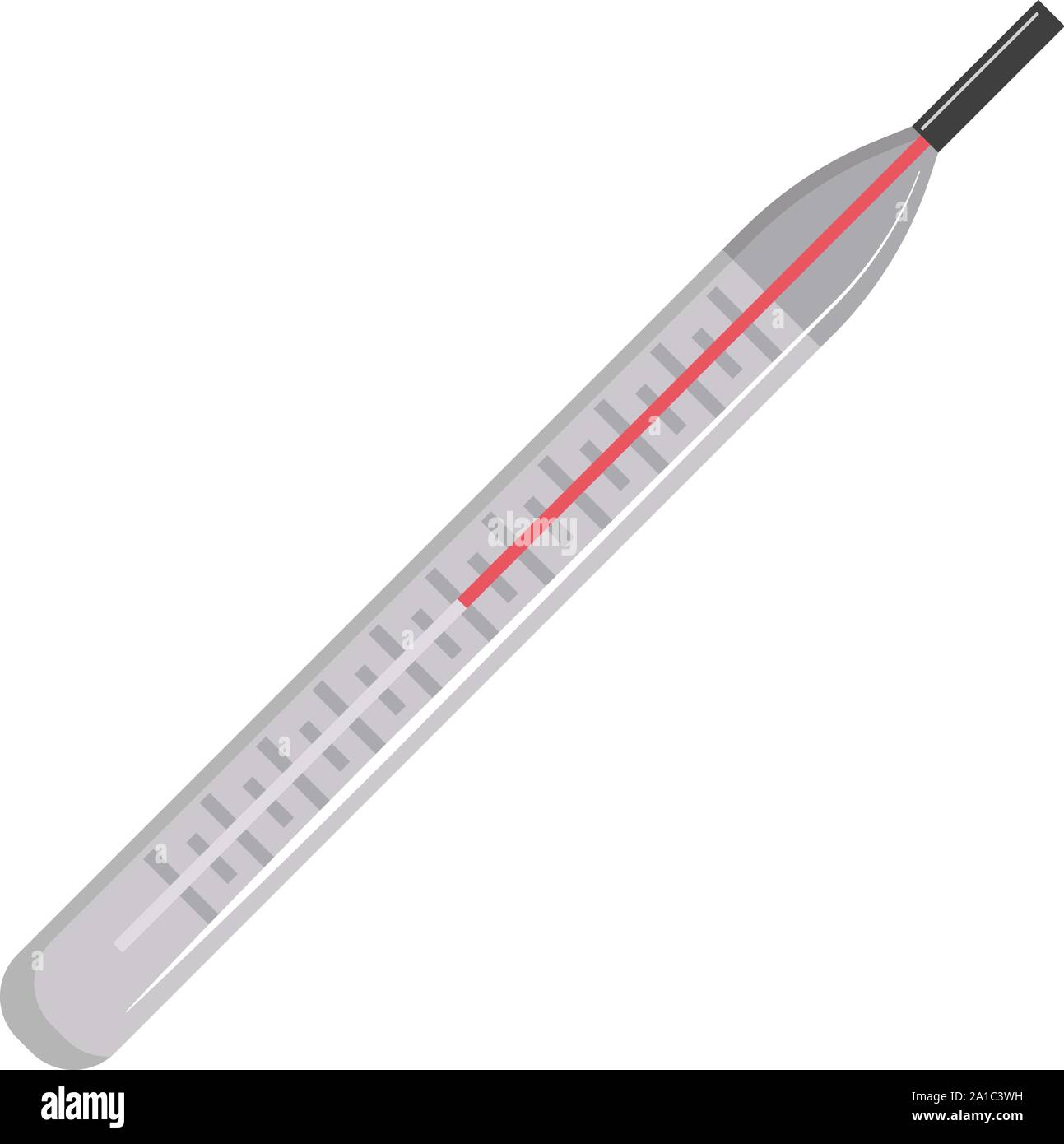 Thermometer, illustration, vector on white background Stock Vector ...